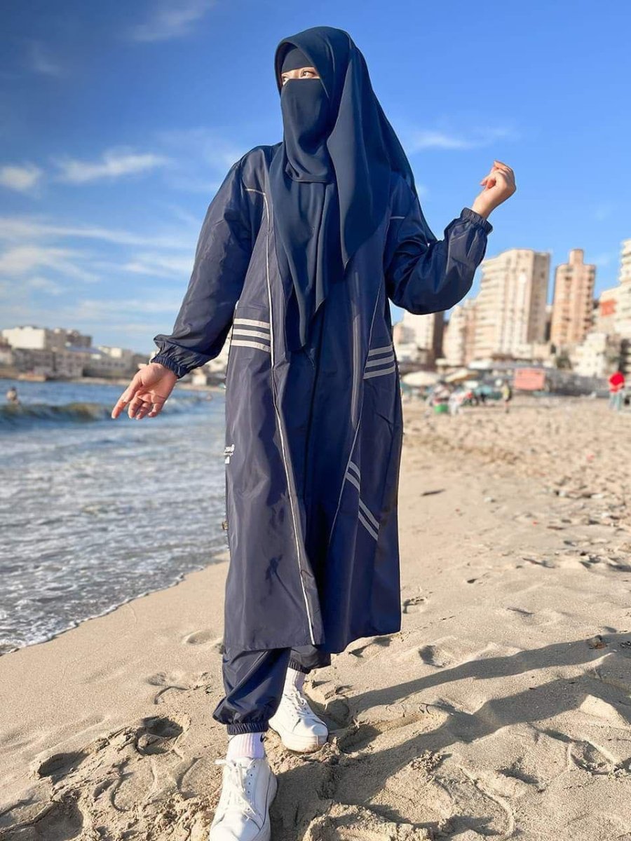 2-Piece Modesty Swim Suit - Navy exclusive at Divinity Collection